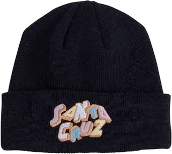 SANTA CRUZ Skateboards Beanie Color Scattered Strip Black at Amazon Men ...