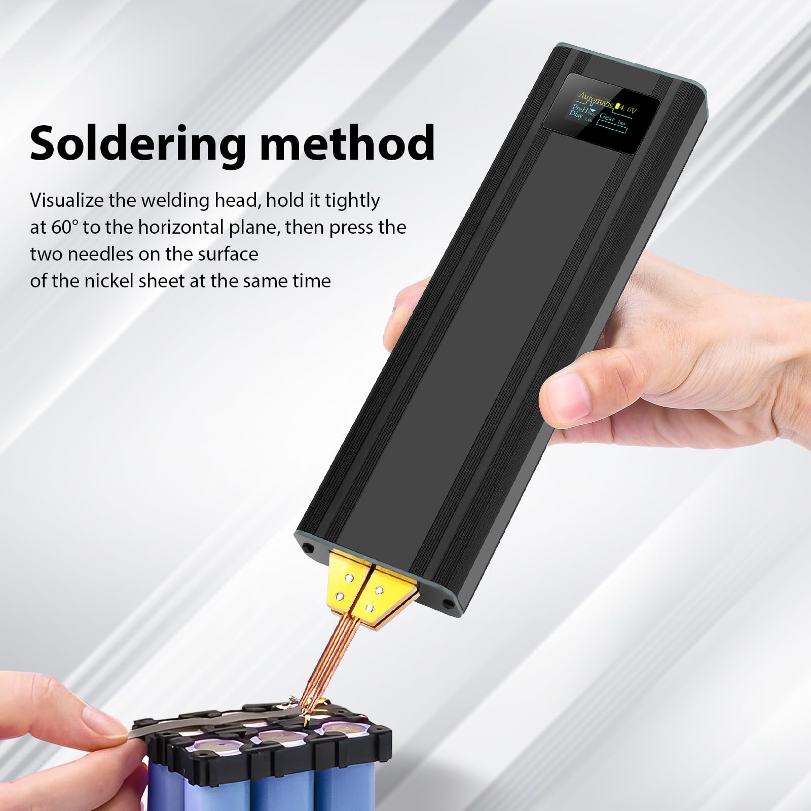 Snapklik.com : FORIOT Handheld Battery Spot Welder 5V 2A 1865O Battery ...