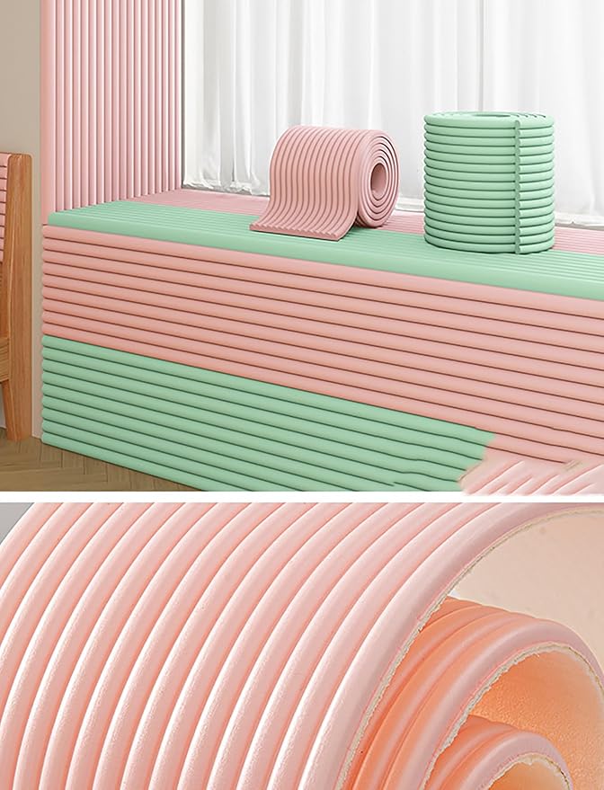 Self-Adhesive Padded Wall Panels, Length 200 Cm， 3D Anti-Collision Wall ...