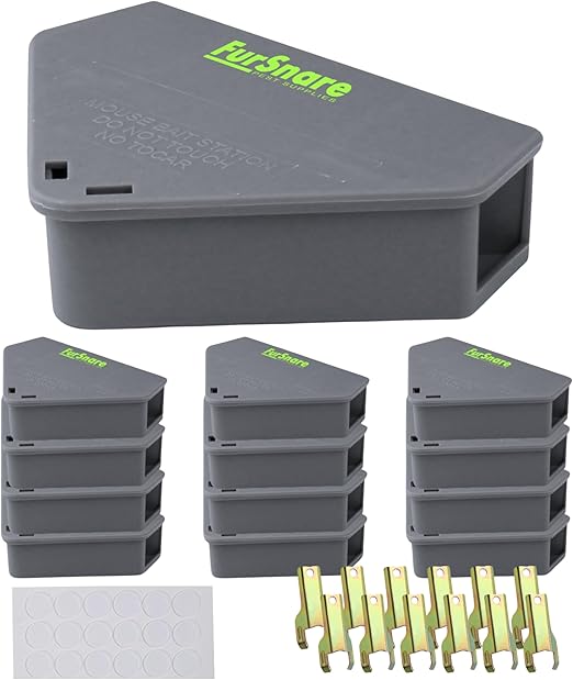 Amazon.com : Mouse Bait Station for Outdoor & Indoor with Keys - Mice ...