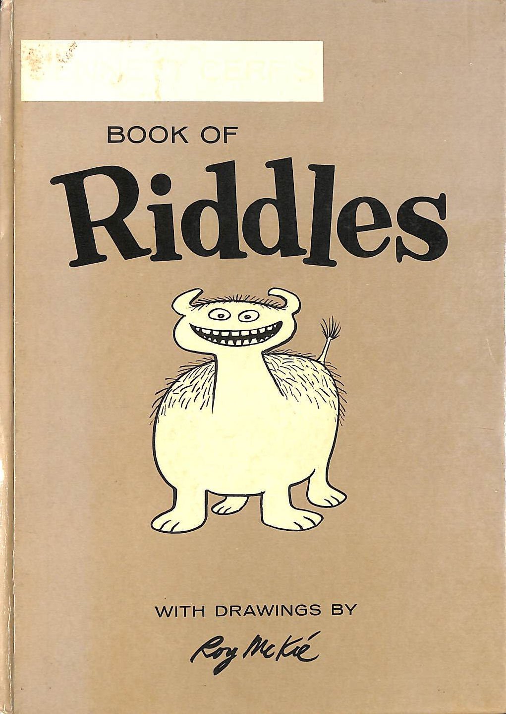 The Book of Riddles (Beginner Books): Cerf, Bennett, McKie, Roy ...