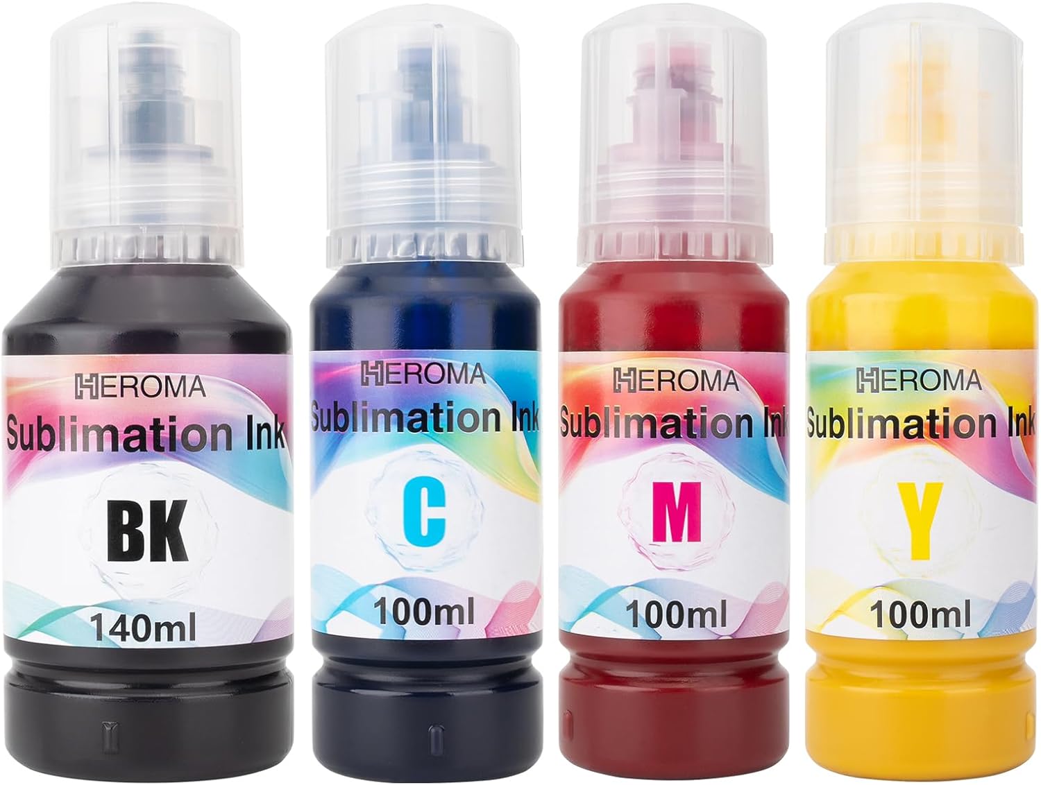 Amazon.com: HEROMA 440ML Sublimation Ink Refilled Bottles Compatible ...