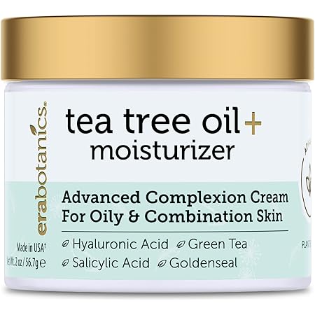 Amazon.com: Era Organics Tea Tree Cream Face Moisturizer for Oily Skin ...