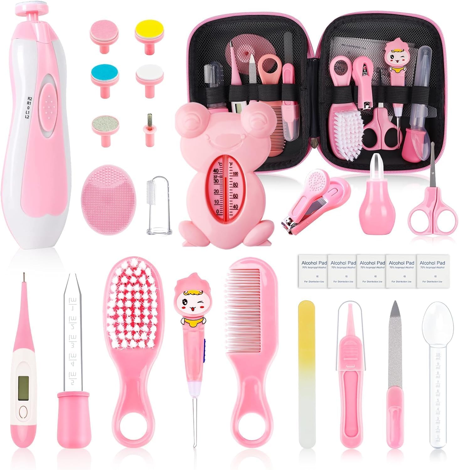Amazon.com: Baby Healthcare and Grooming Kit,27 in 1 Baby Electric Nail Trimmer Set, Baby ...