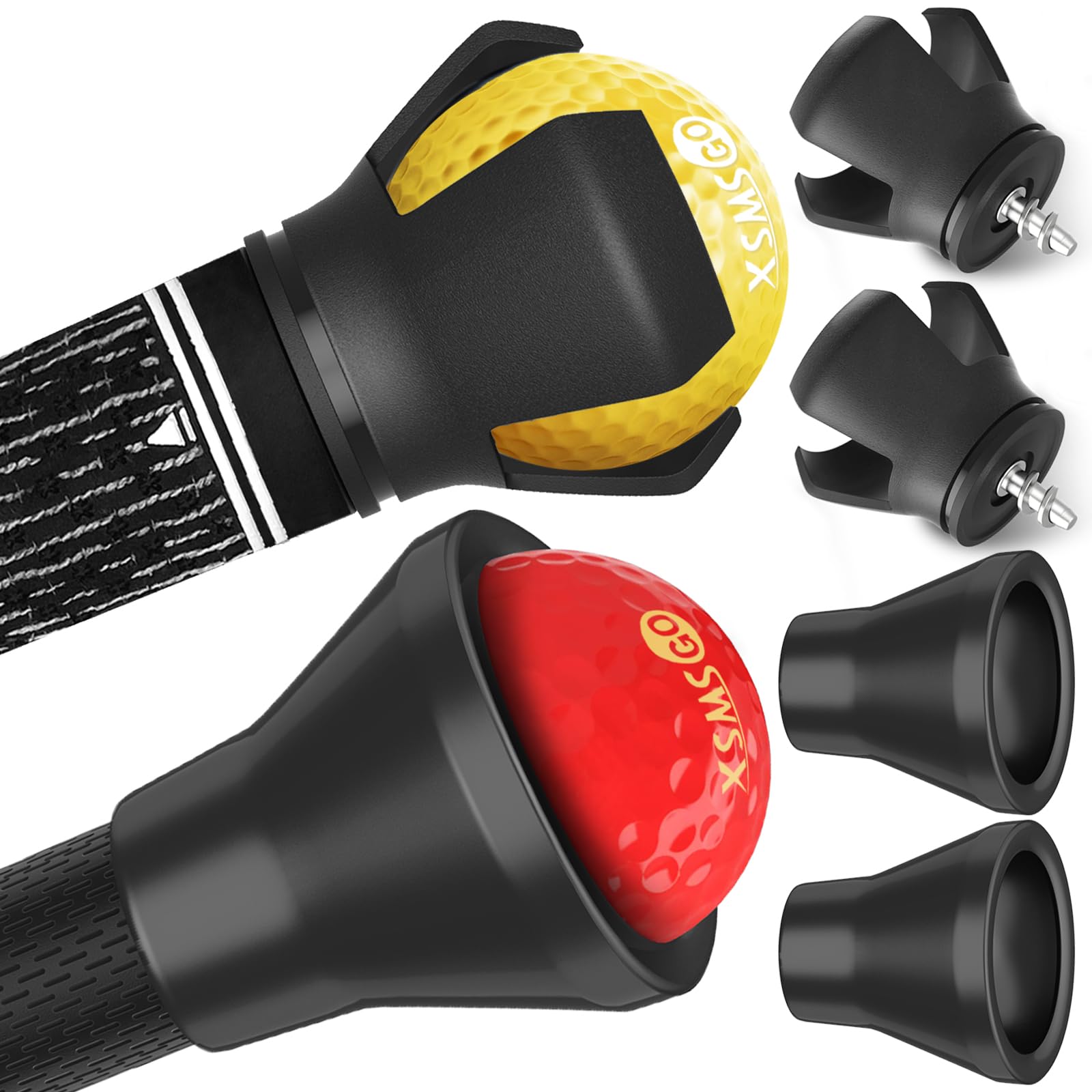 Amazon.com : XSMSGO 4pcs Golf Ball Retriever,Quick-Install Golf Ball ...