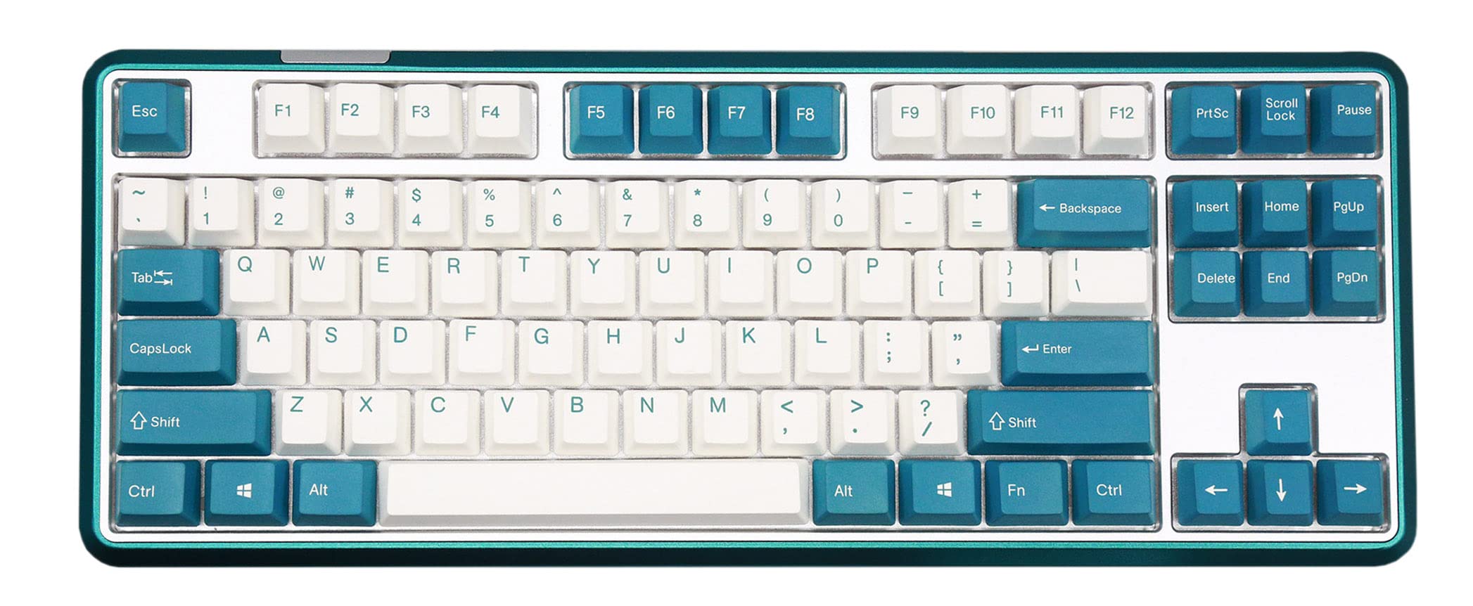 Amazon.com: Varmilo Sword 2-87 Twilight Green White LED TKL Dye Sub PBT ...