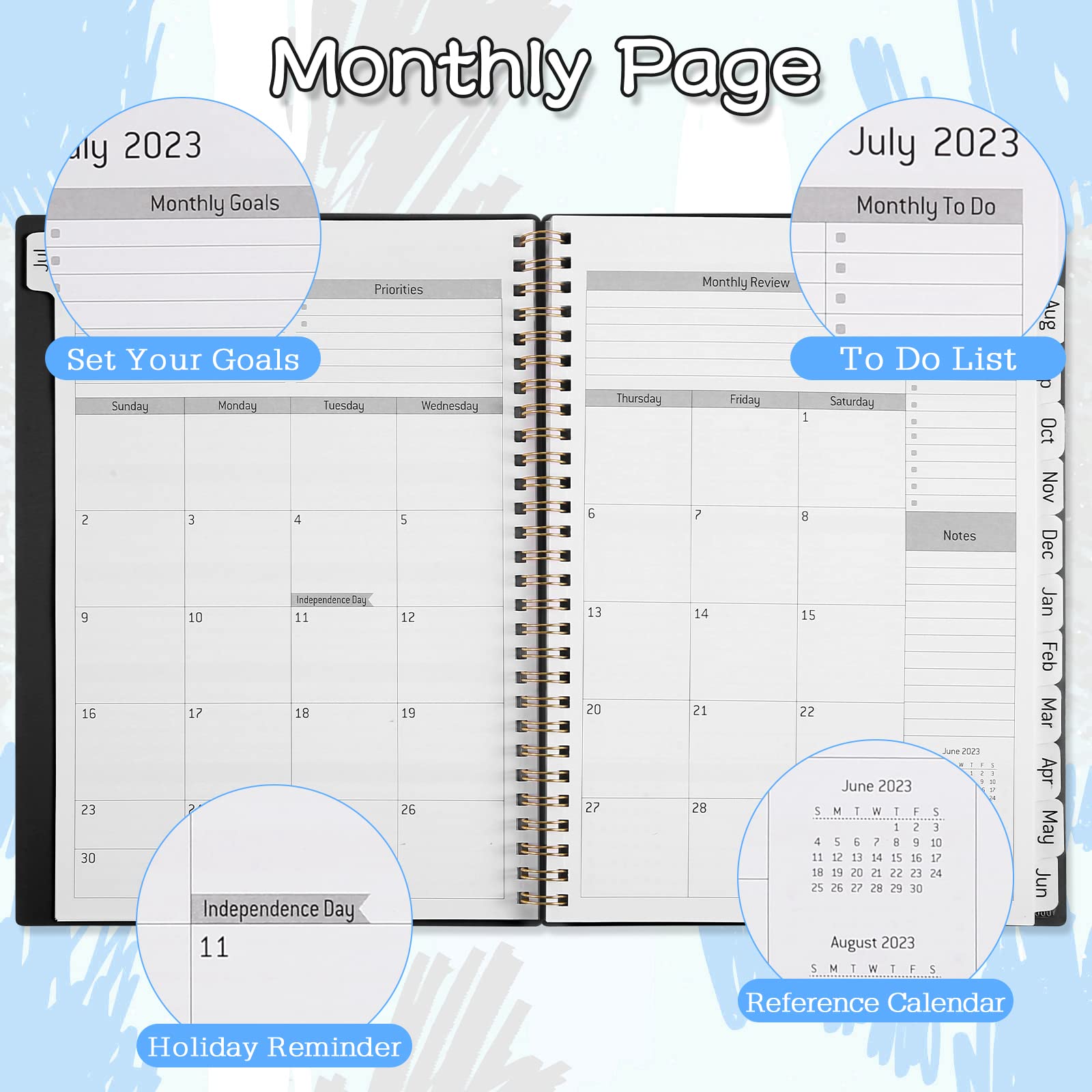 Snapklik.com : 2023-2024 Planner, Jibeufi Planner 2023-2024 Weekly ...