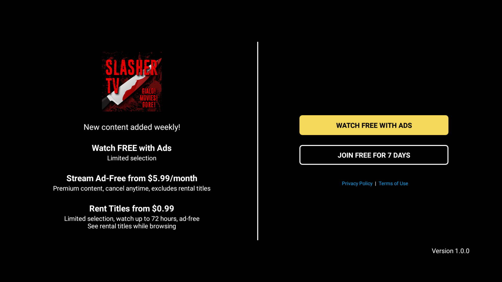 Slasher Movies & TV - App on Amazon Appstore
