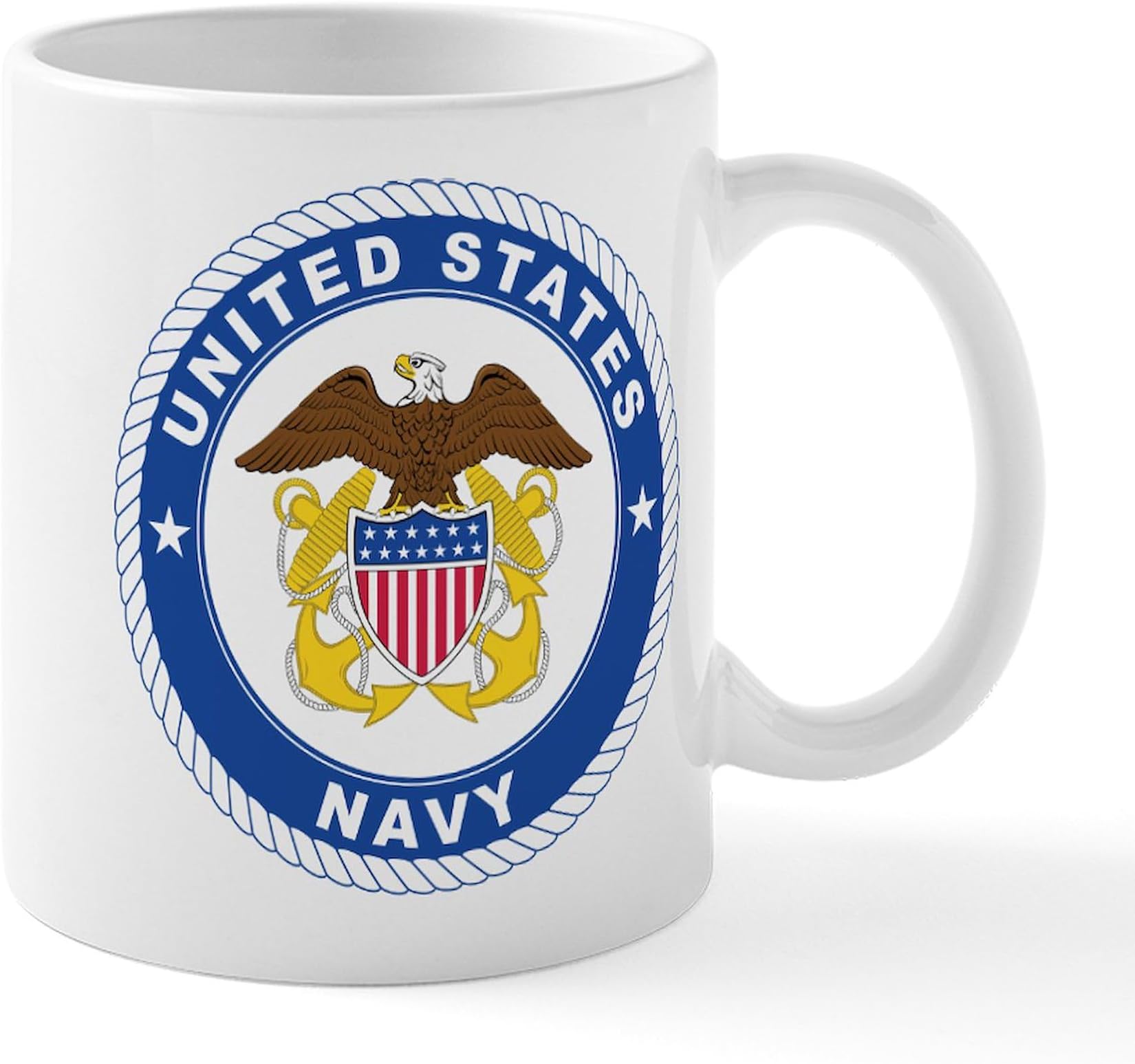 Amazon.com: Armed Forces Depot U.S. Navy military coffee mug 15oz ...