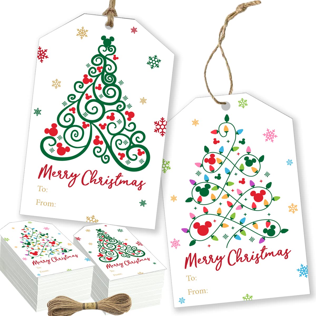 Christmas Tree Gift Tag Template