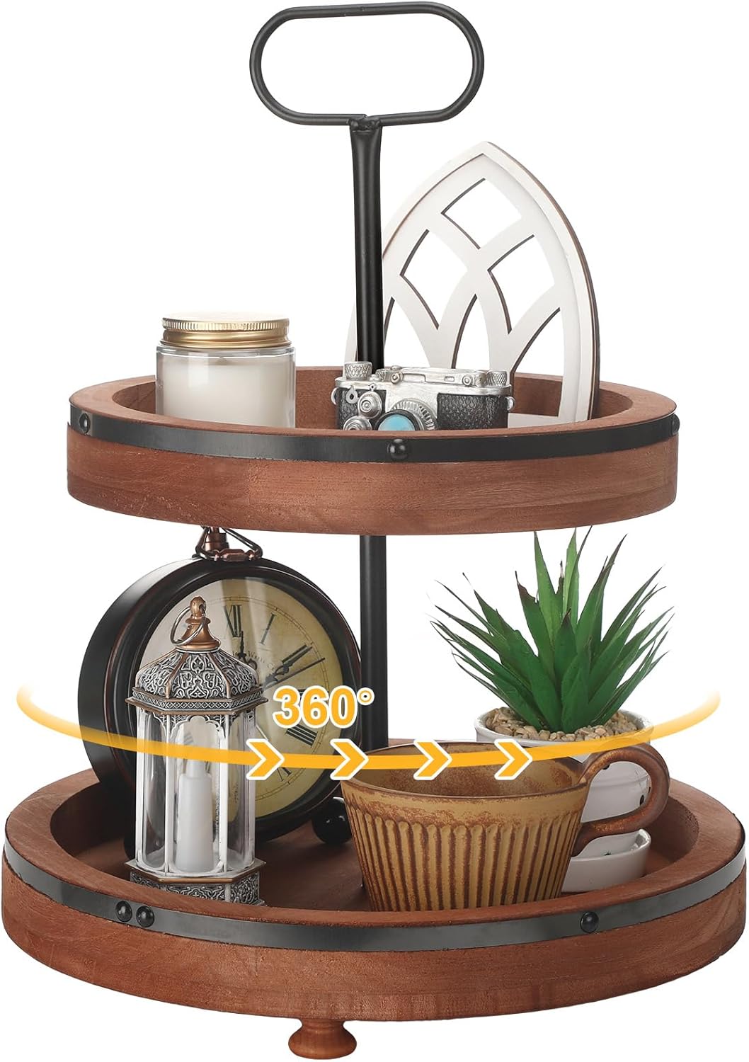 Amazon.com - Wesiti 2 Tier Spinning Lazy Susan Organizer 360° Rotatable ...