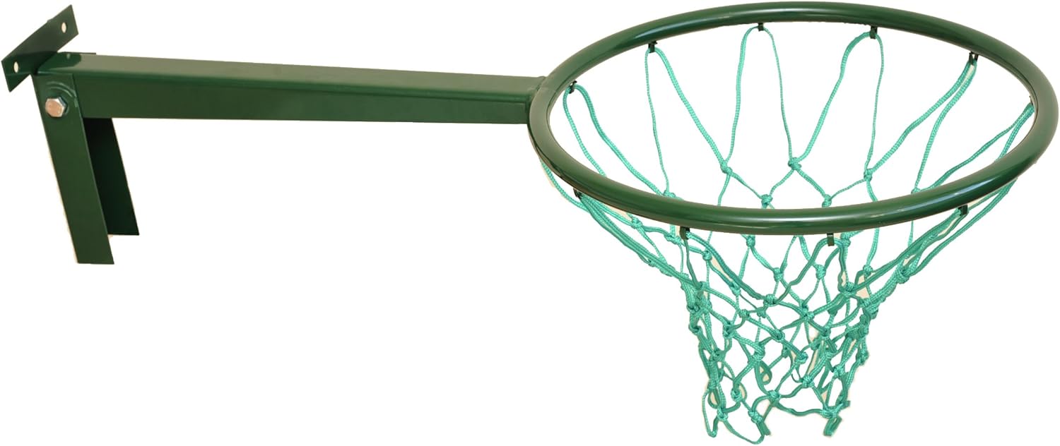British Made Long Reach Removable Netball Ring with robust bracket 3mm ...
