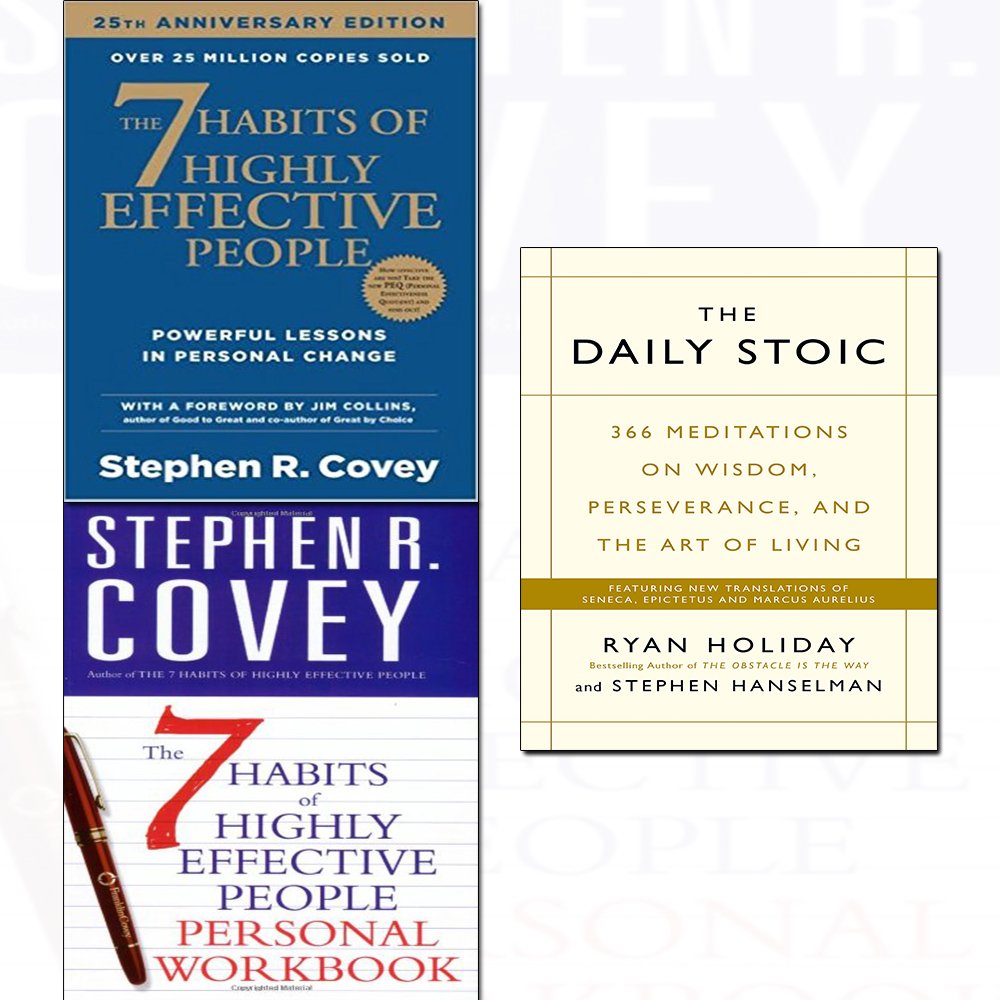 Amazon.com: Daily stoic,7 habits of highly effective people,personal ...