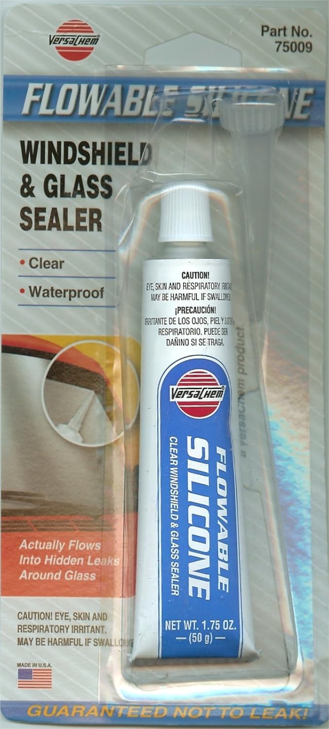 Amazon.com: Versachem 75009 Flowable Windshield Silicone - 1.5 oz ...
