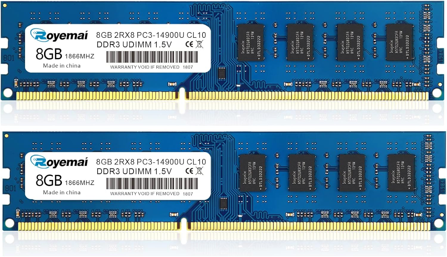 16GB PC3-14900U 2X8GB DDR3 14900 1866MHz PC3-14900 16G 2Rx8 240-pin ...