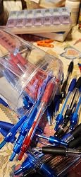Merangue Comfort Clickers Retractable Ballpoint Pens, Medium Point Pens ...