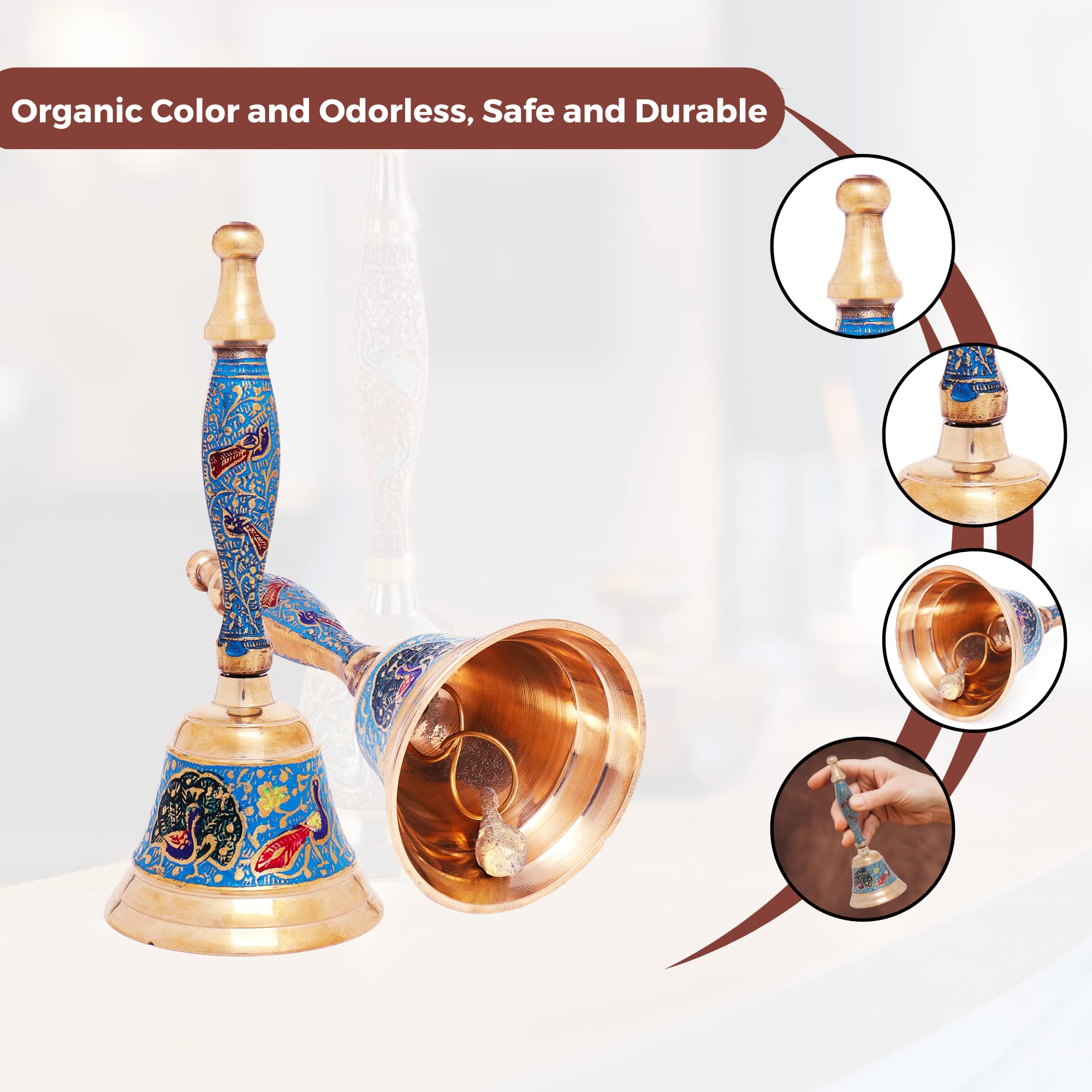 Snapklik.com : Brass Hand Bell Call Bell Wedding Bells - Brass Pooja ...