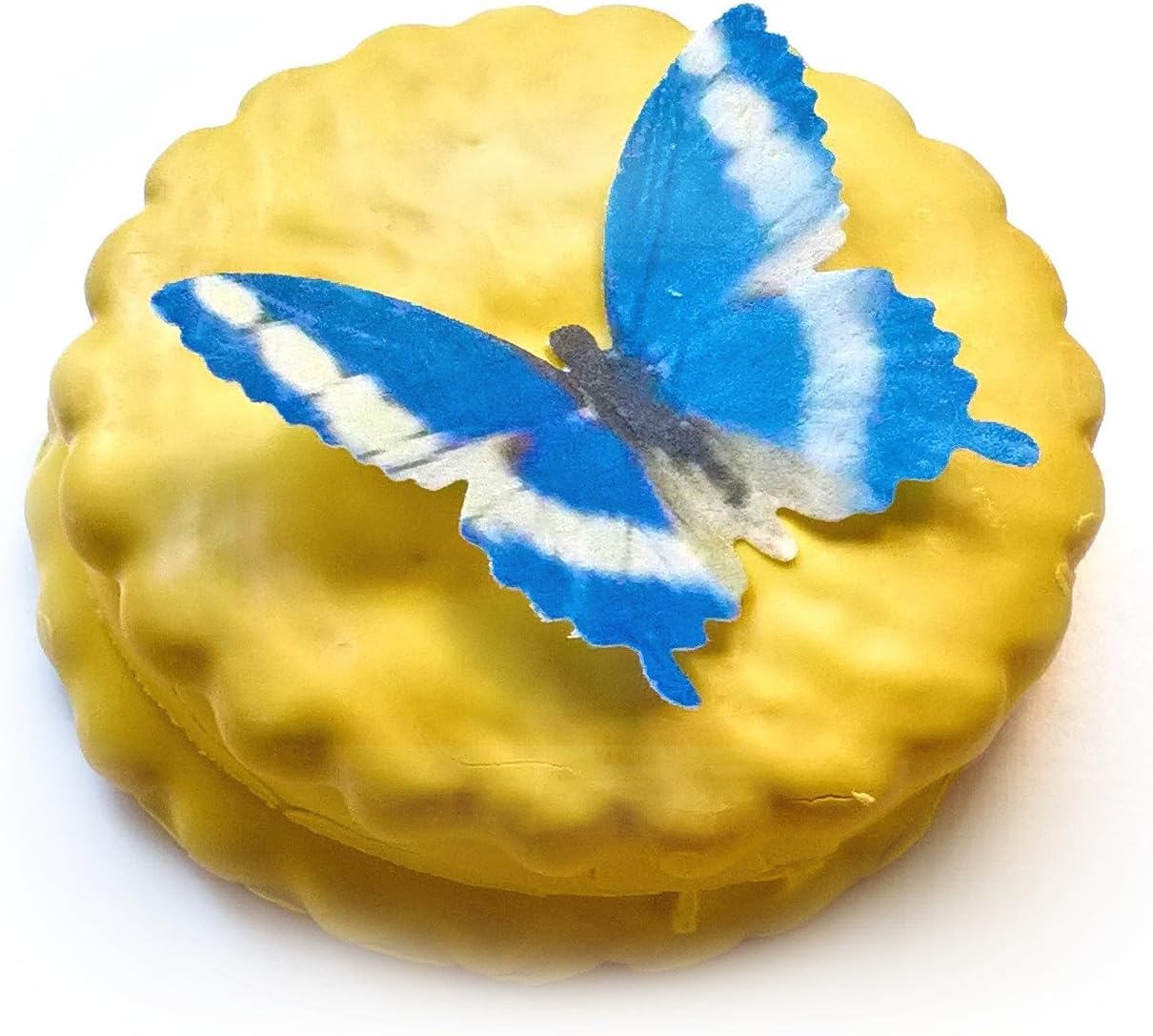 Amazon.com: 15 Blue Edible Wafer Paper Butterflies © Medium 2 ...