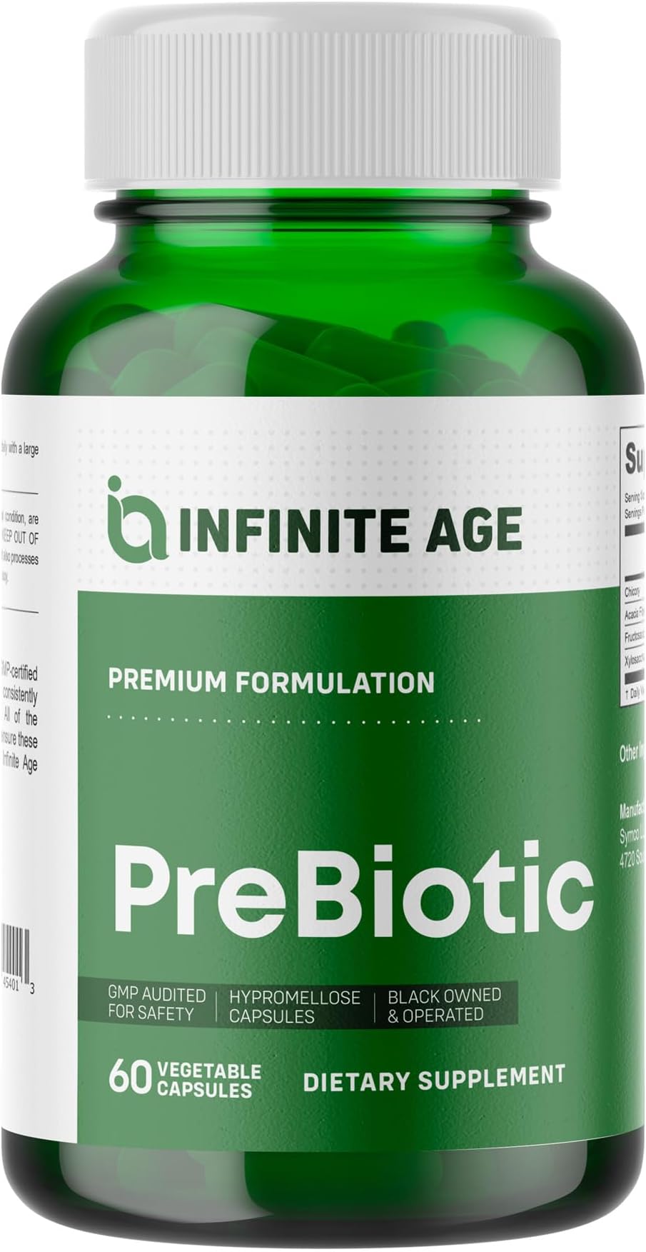 Amazon.com: INFINITE AGE Prebiotic Capsules, 60 Count: Premium FOS ...