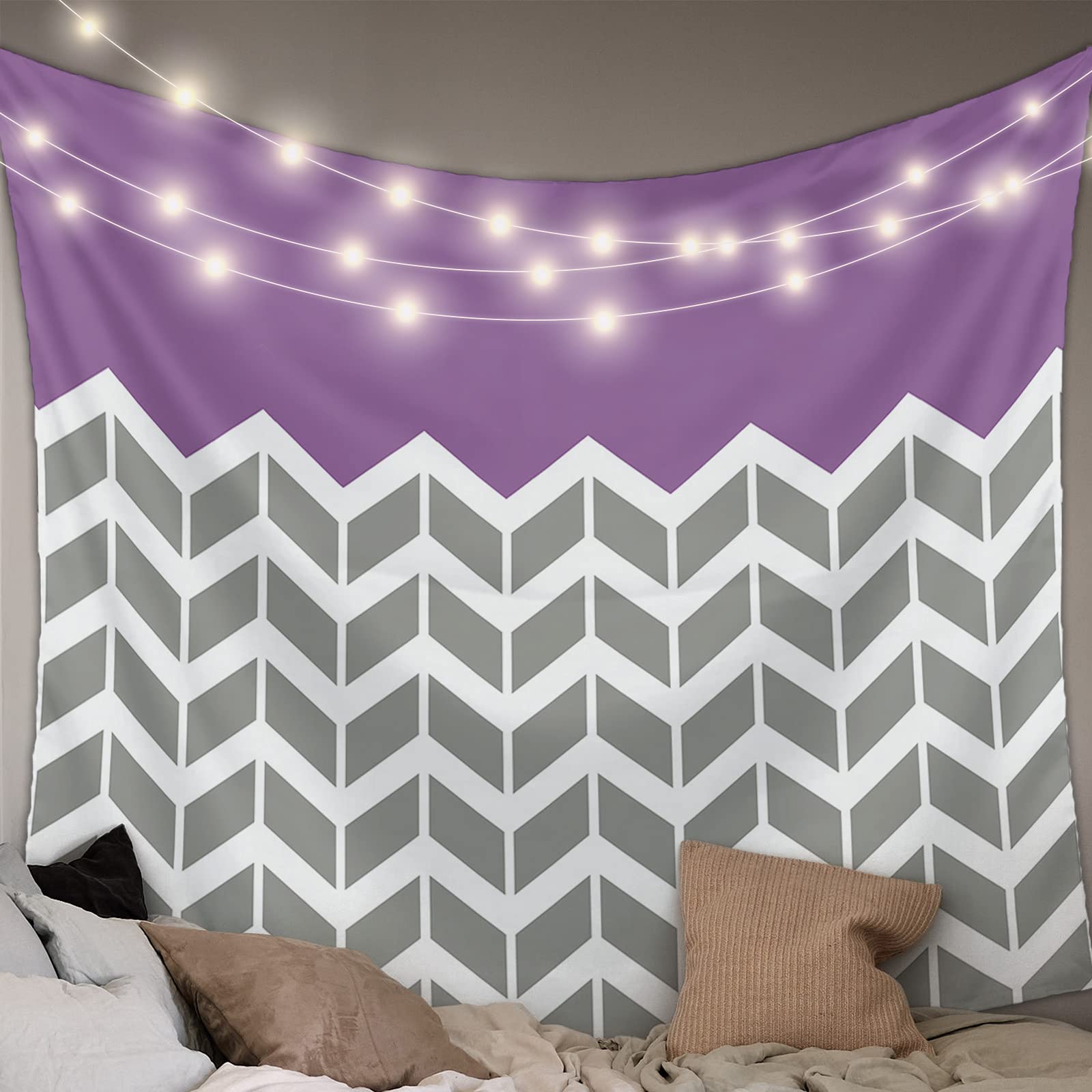 Purple Chevron Walls