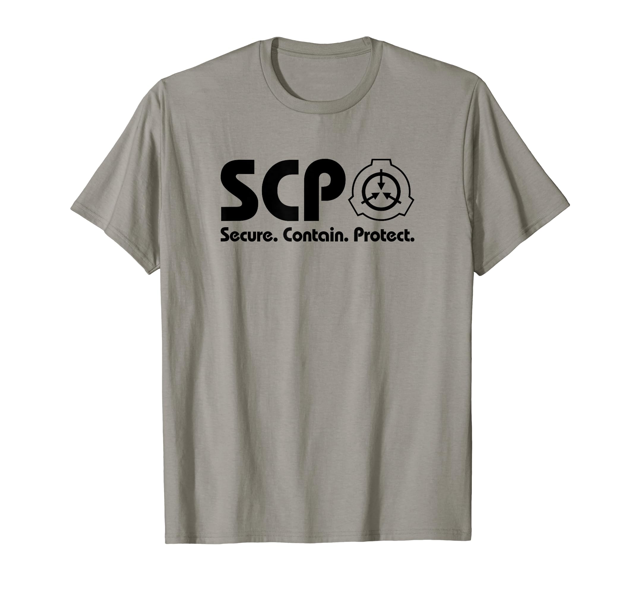 Amazon.com: SCP Secure. Contain. Protect. - SCP Foundation T-Shirt ...