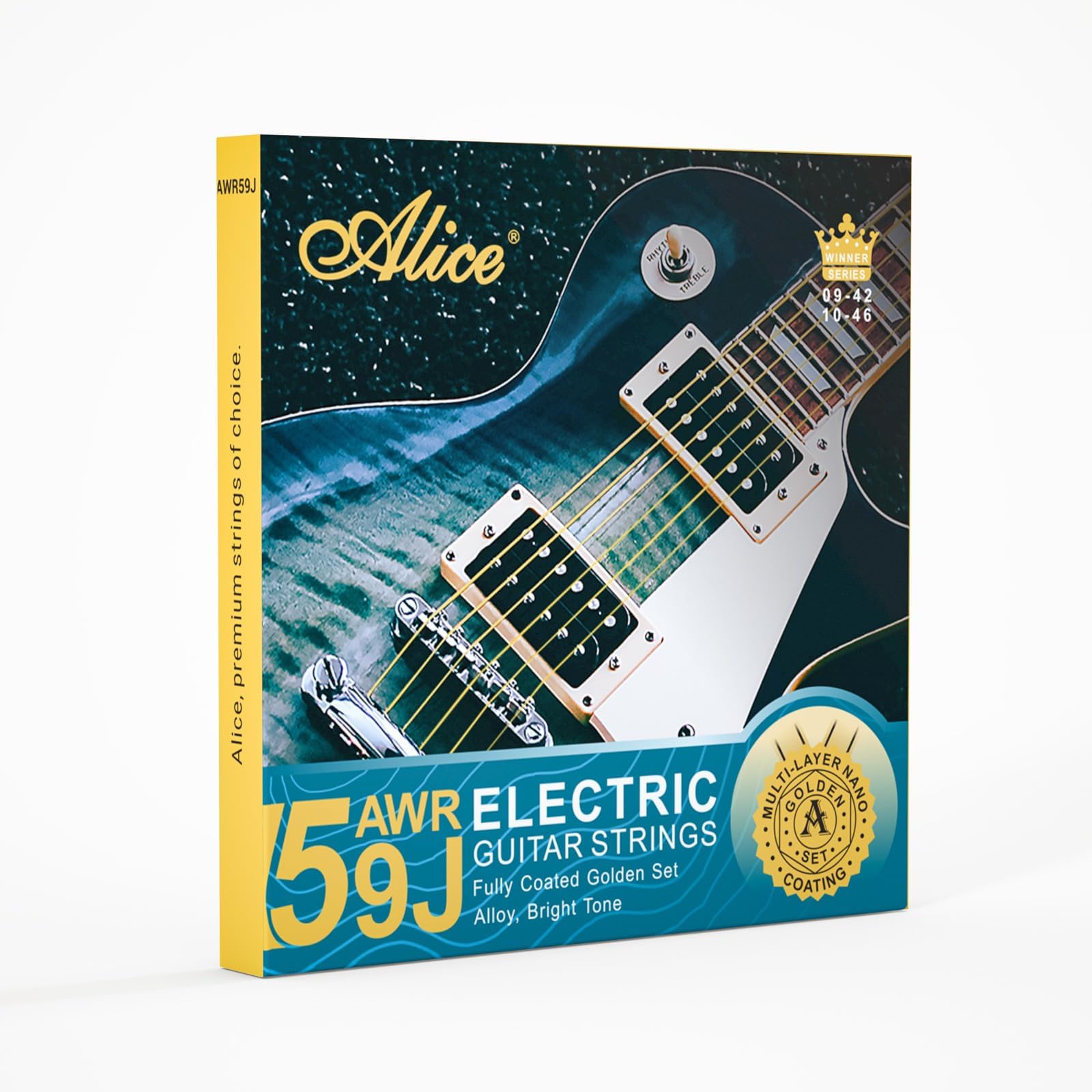Amazon.com: Optima 24 K Gold Plated Electric Guitar Strings .010-.046 ...