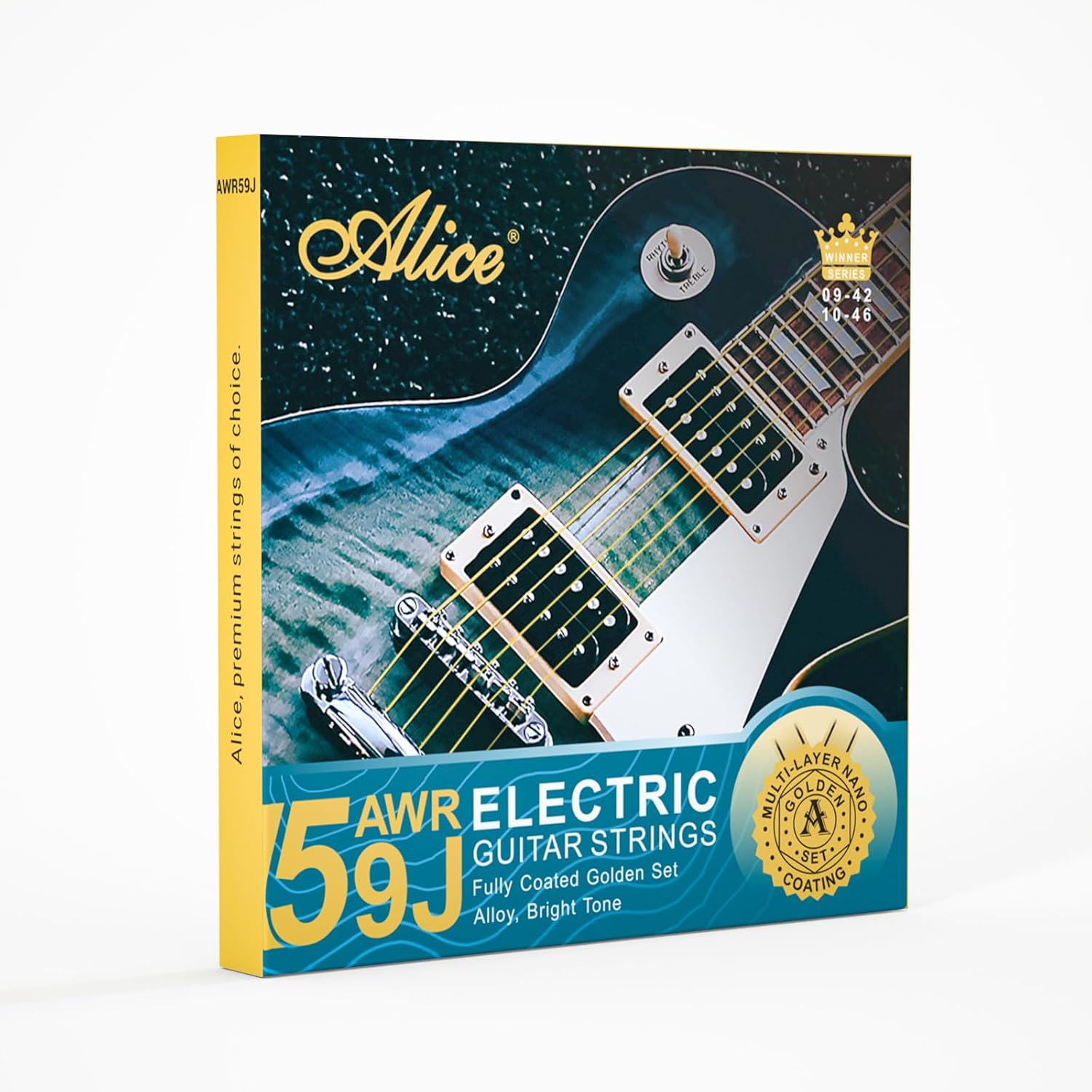 Amazon.com: Alice Coated Electric Guitar Strings with Alloy Steel ...