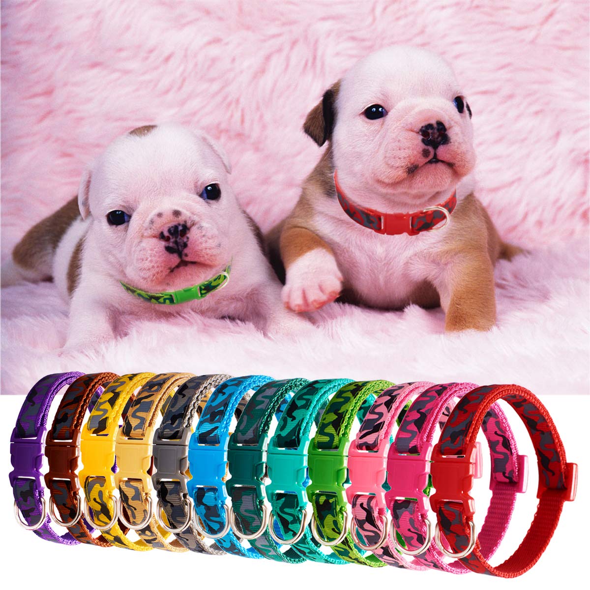 Snapklik.com : Ameolela Puppy ID Collars Identification Whelping Soft ...