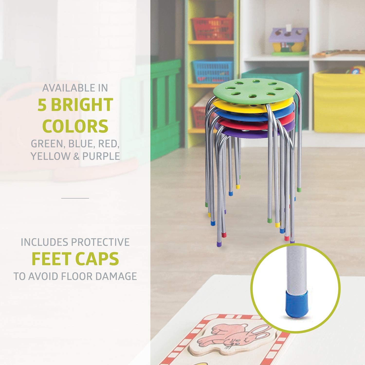 Snapklik.com : Pearington Plastic Classroom Stools For Kids ...