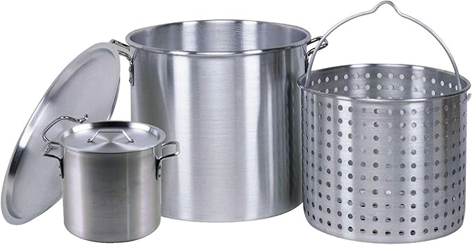 Amazon.com : Professional Grade 80 Quart All Purpose Boiling Pot with ...