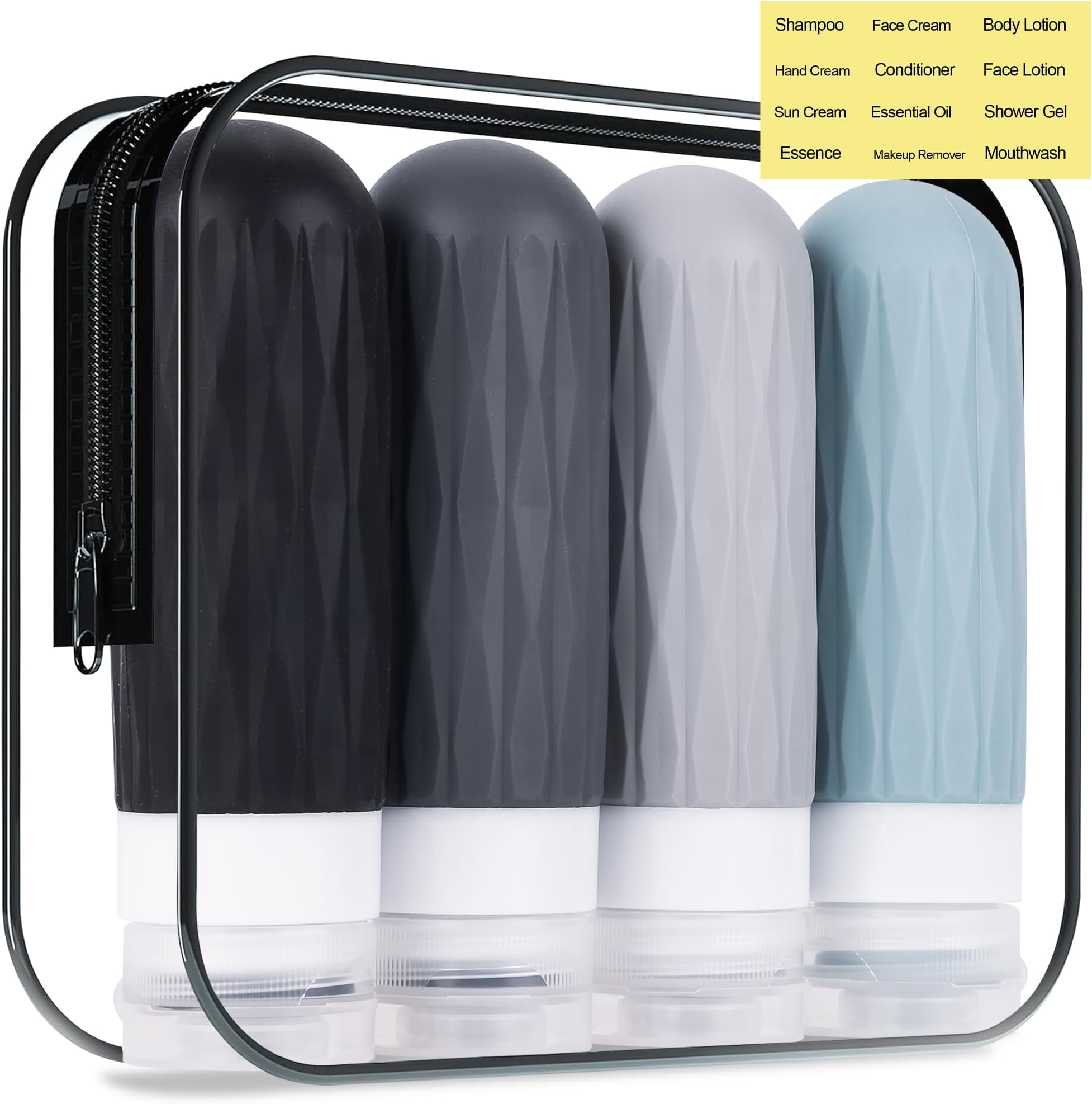 Amazon.com: JBYAMUS 18 Pcs Silicone Bottles Set, Leak-Proof Design ...