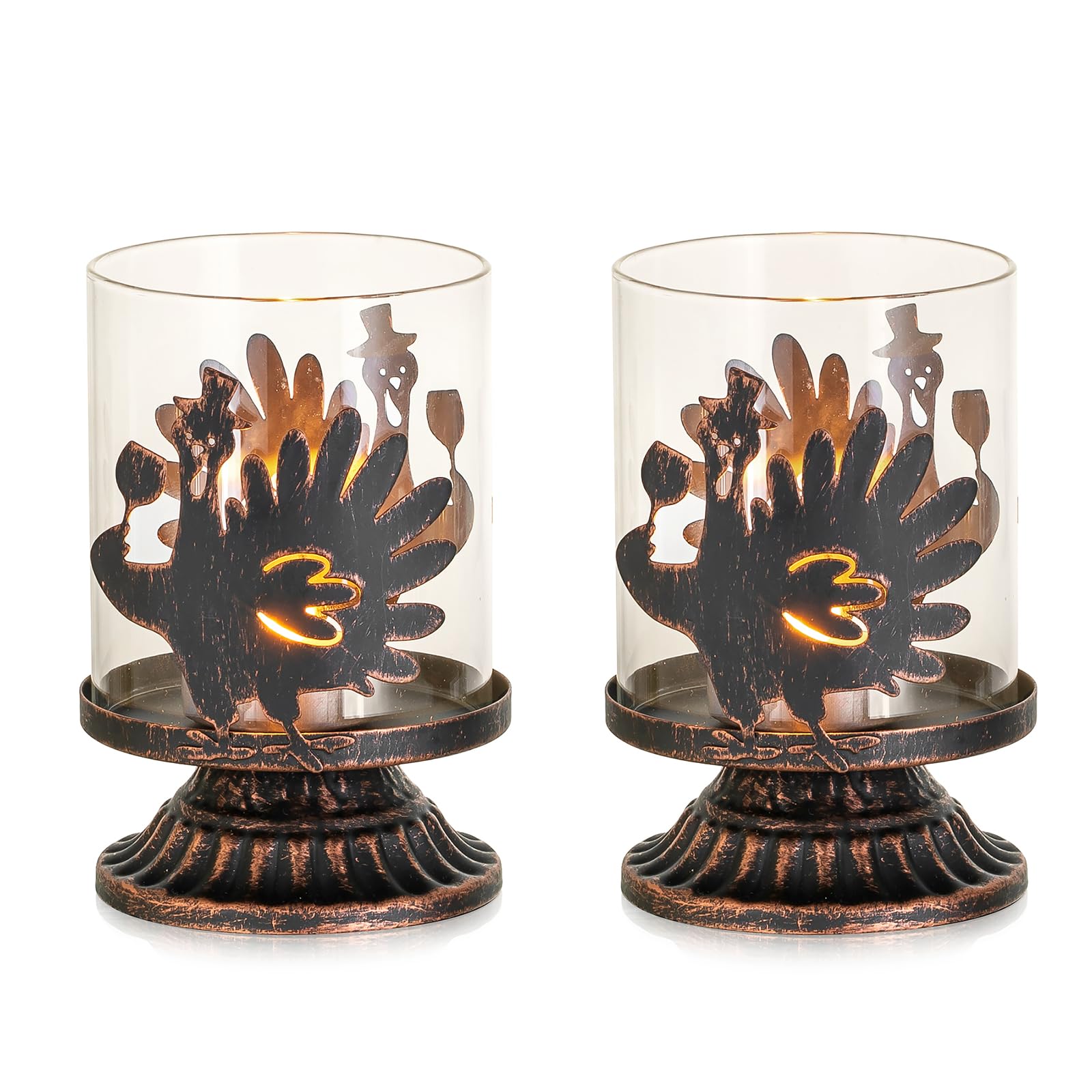 Amazon.com: Sziqiqi Turkey Candle Holder Decor: Tea Light Holders ...