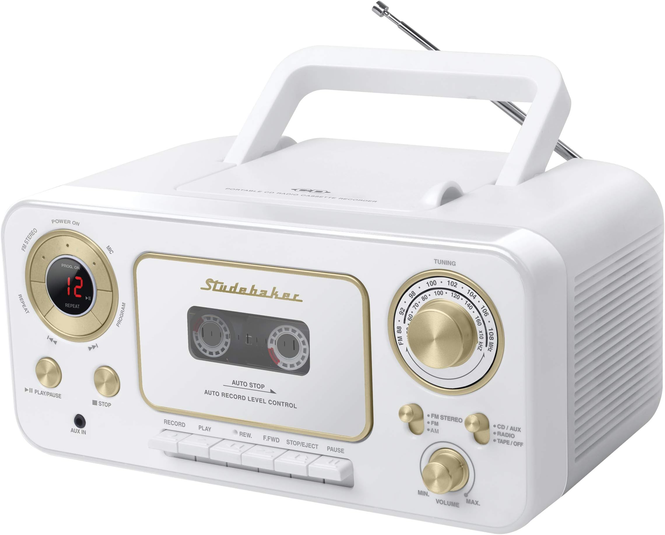 Amazon.com: Studebaker SB2135WG Portable Stereo CD Player with AM/FM ...
