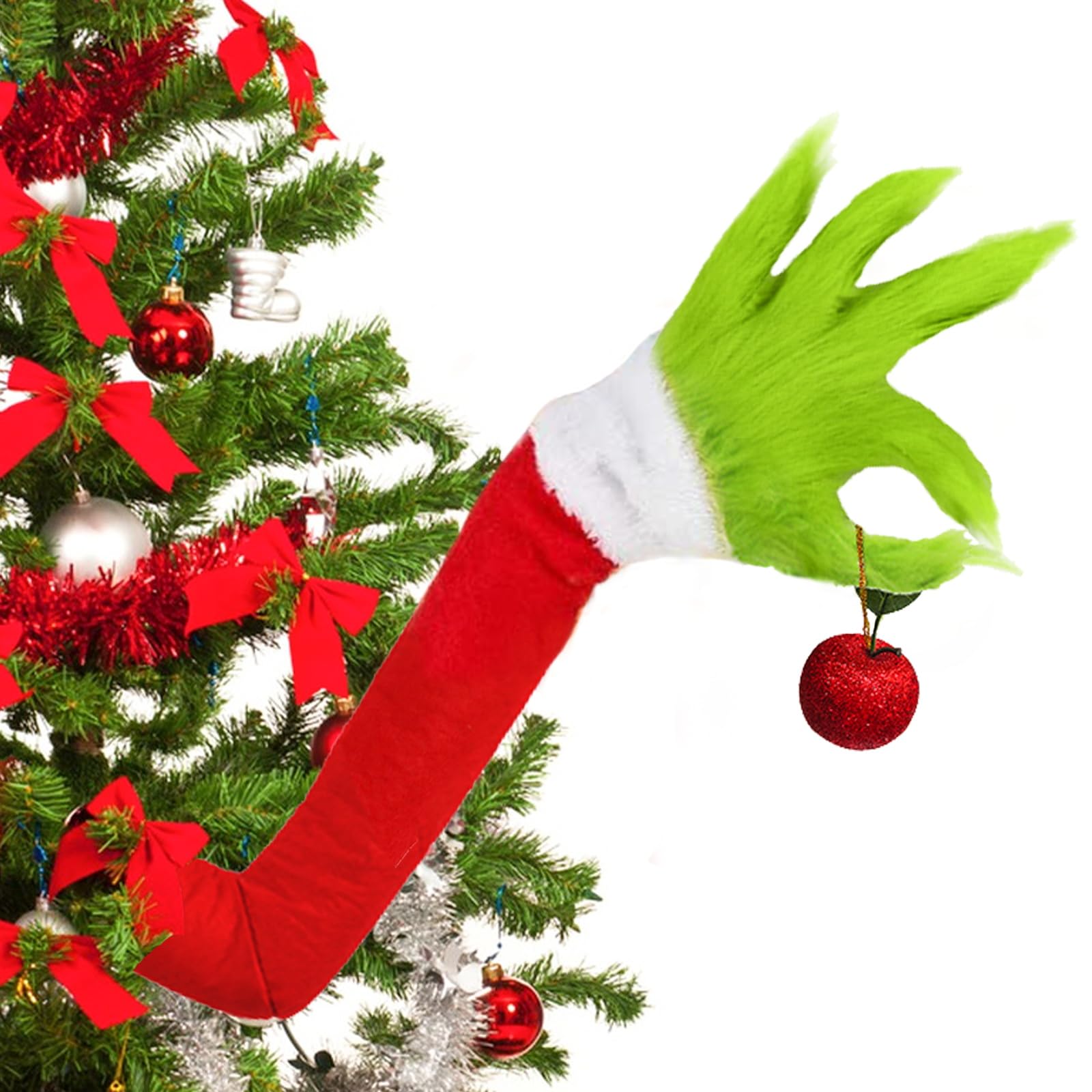 Amazon.com: Rismise Christmas Elf Body Tree Decorations Arm for Christmas Tree Christmas Furry ...