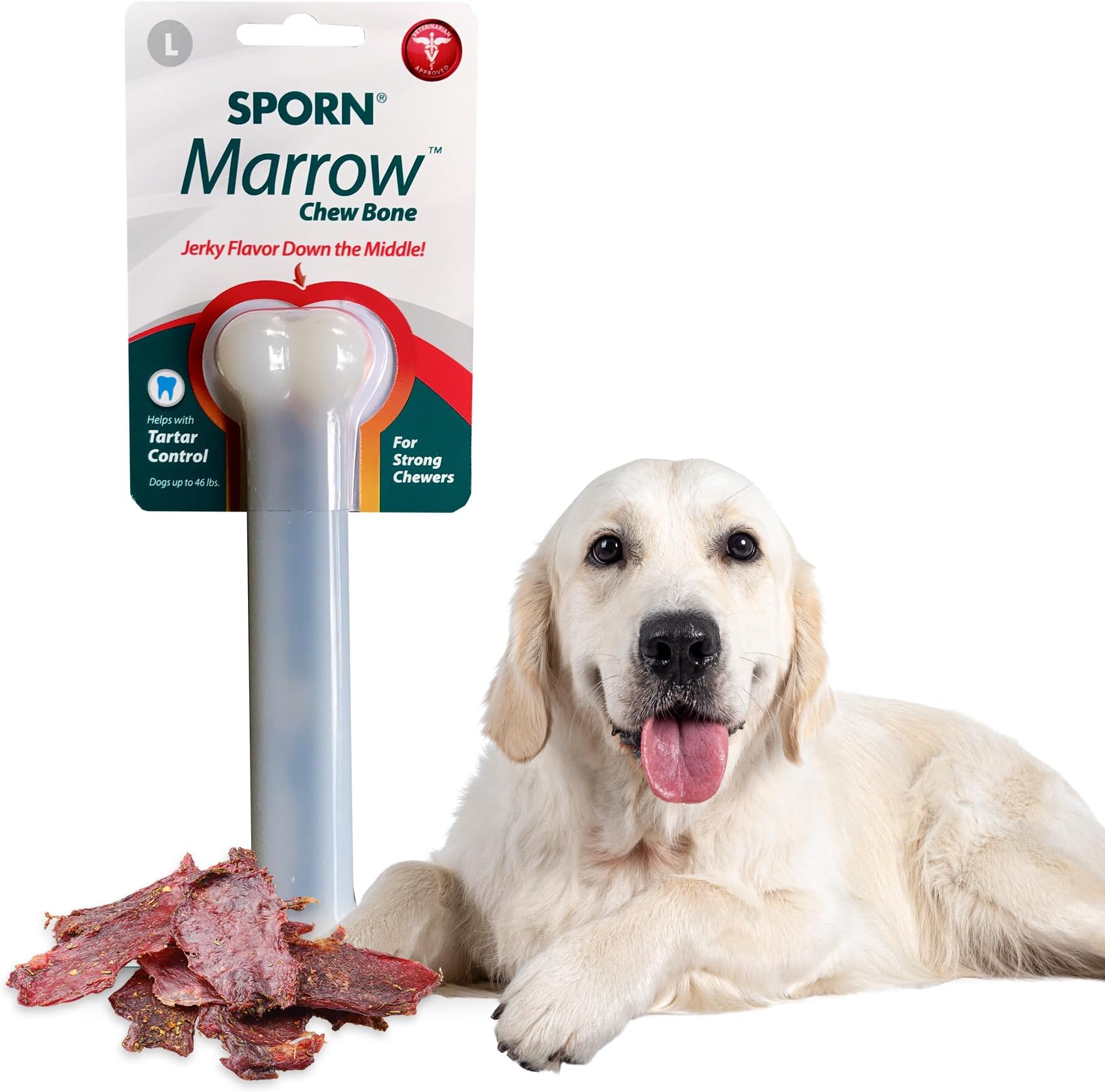 Amazon.com : Sporn Durable Marrow Dog Chew Bones for Aggressive Chewers ...