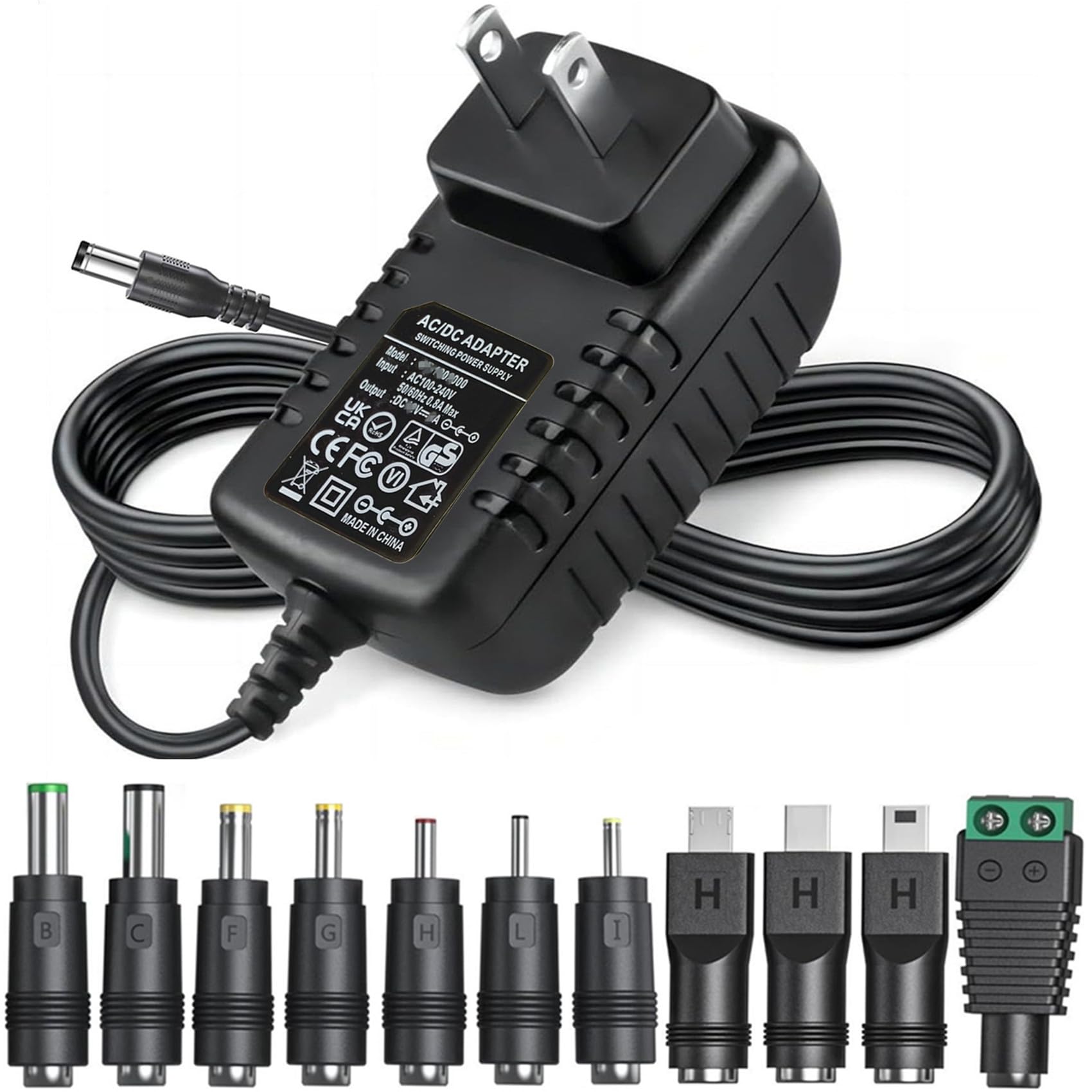 Amazon.com: 5V 3A AC Adapter DC5V Power Supply 1A 2A All Compatible ...