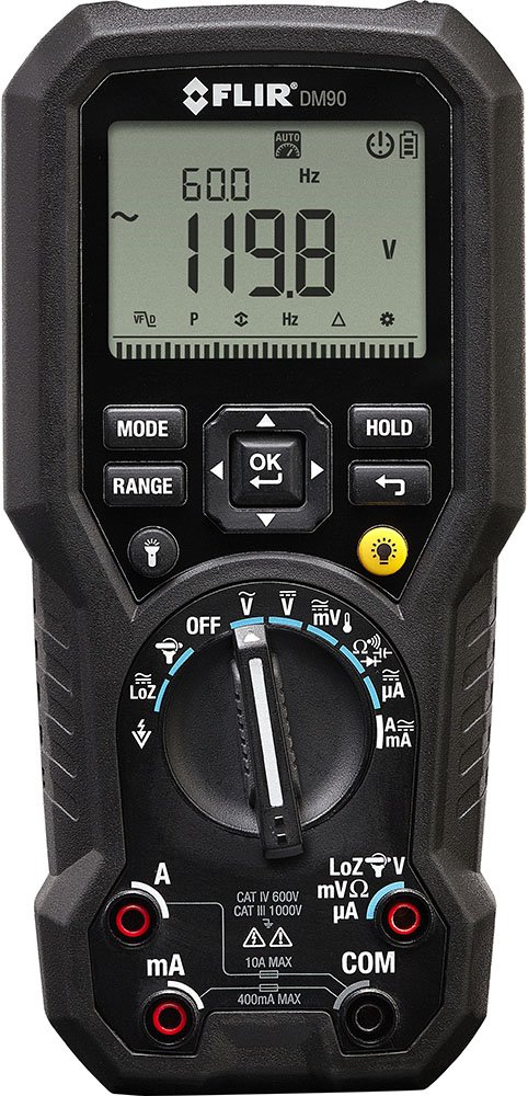 FLIR DM90 True RMS Industrial MultiMeter, Black : Amazon.in: Home ...