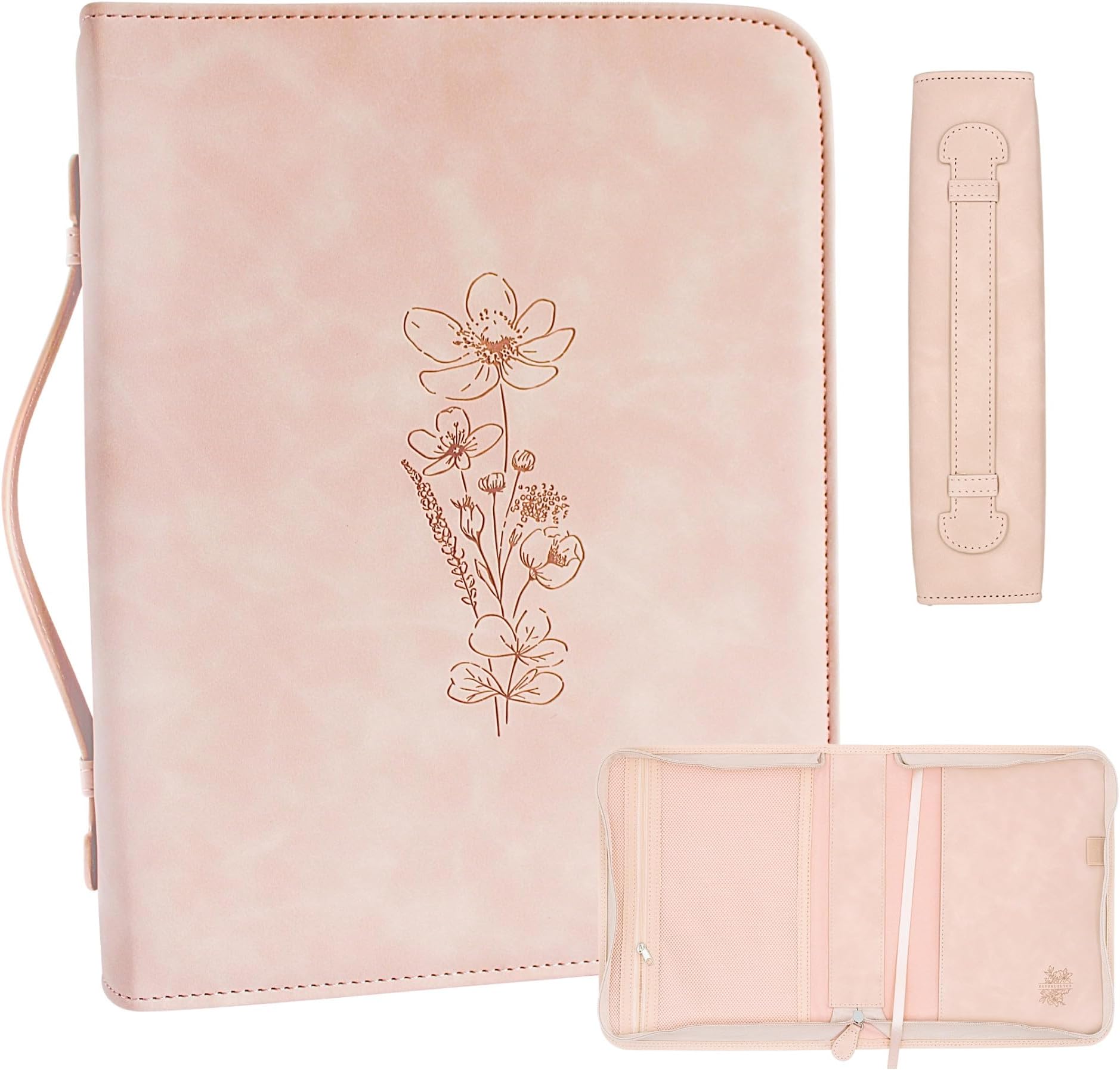 Amazon.com: Pink Bible Cover Case for Women, Large Bible Covers for ...