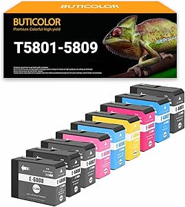 Amazon.com: T580 Remanufactured Ink Cartridges T5801 T5802 T5803 T5804 ...