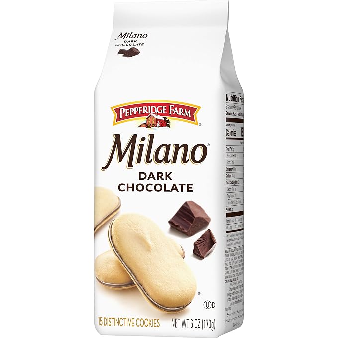 Amazon.com: Pepperidge Farm Milano Dark Chocolate Cookies, 6 OZ Bag (15 ...