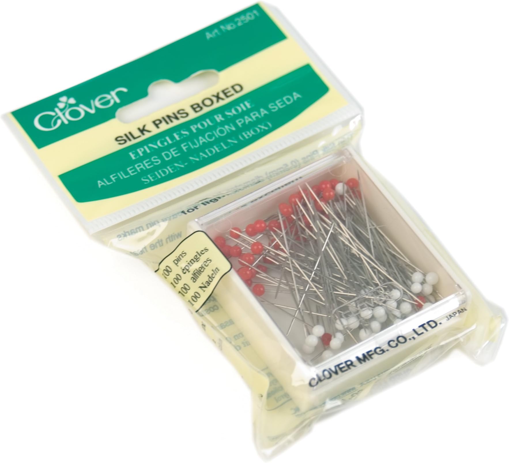 Amazon.com: Clover Silk Pins Boxed, 100 Per Pack