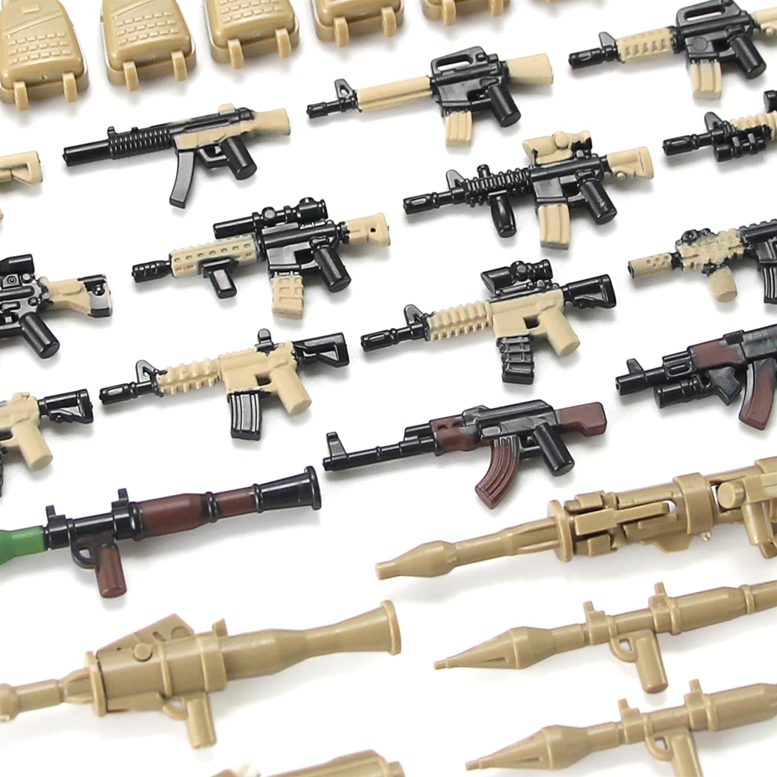 Snapklik.com : Desert Tan Army Accessories Kit 325 Pcs Military Weapons ...
