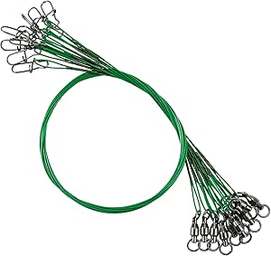 Amazon.com : Atibin Fishing Steel Wire Leader Stainless Saltwater Line ...