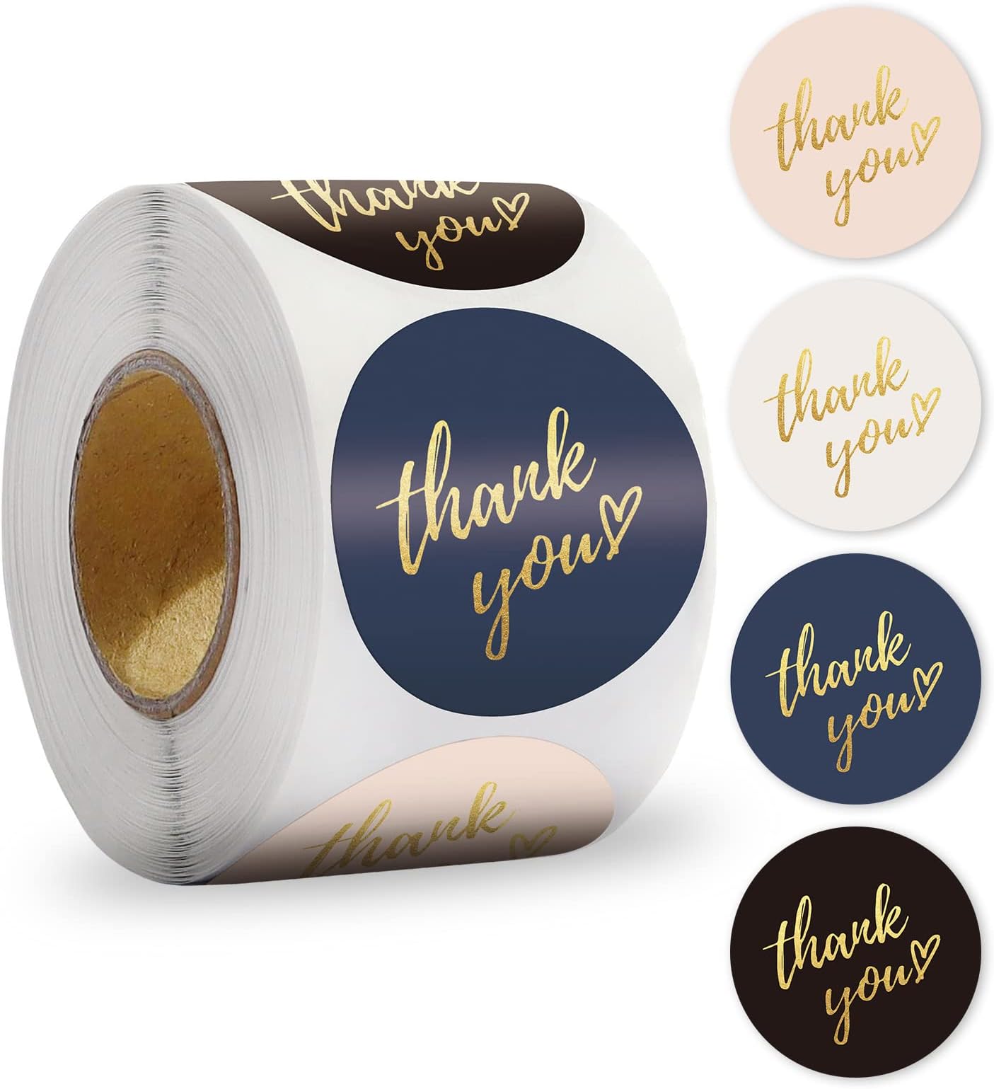 Kraft Naturel Brun Merci Autocollants, 25 mm 1 Pouce Étiquettes ...