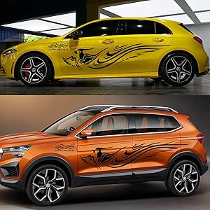 Amazon.com - Car Body Side Sticker Vinyl Graphics Hood Decals for Cars ...