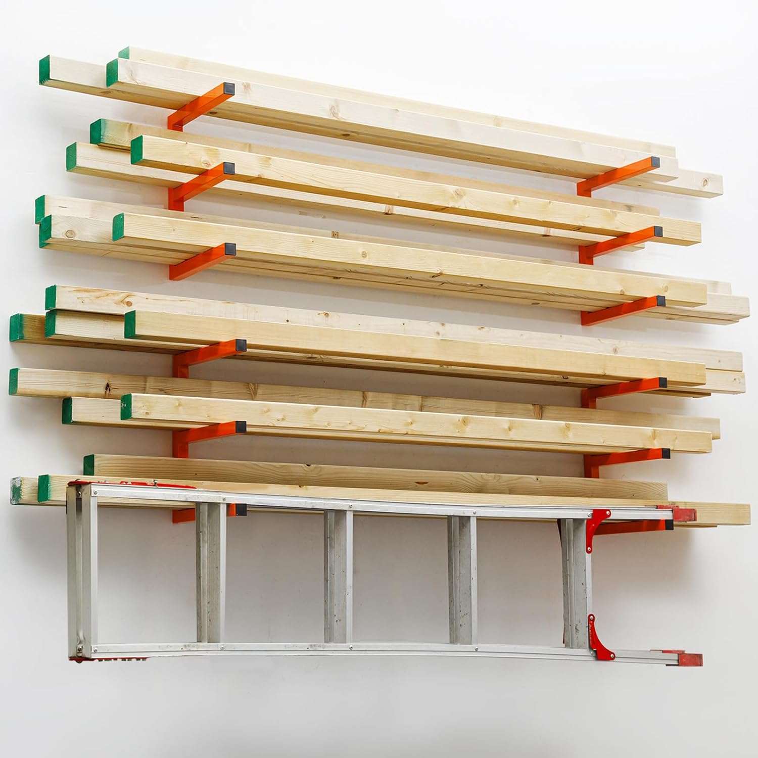 Amazon.com: YYR Wood Organizer and Lumber Storage Rack Wall Mount ...