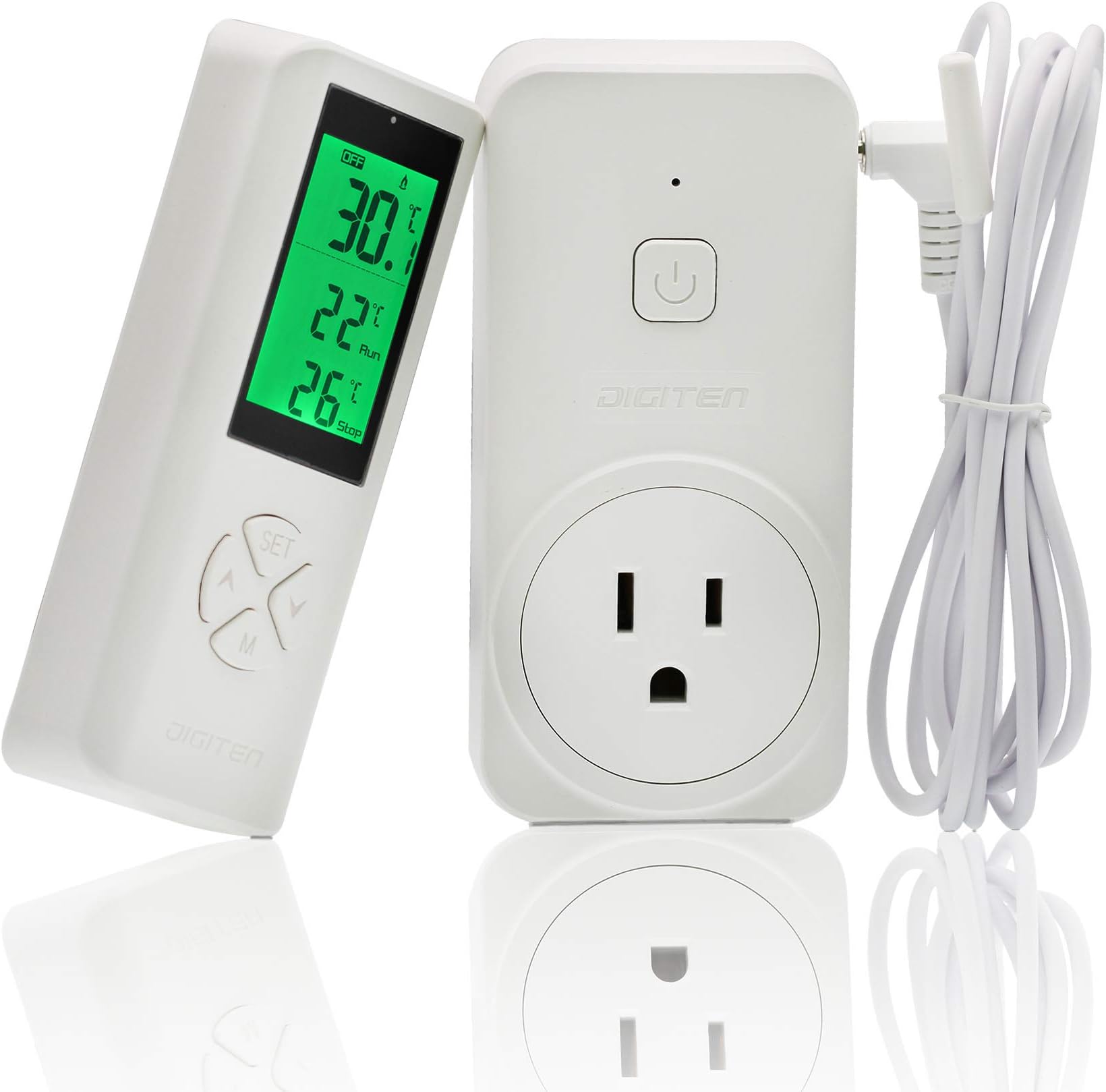 DIGITEN Wireless Thermostat Outlet, Temperature Controlled Outlet ...