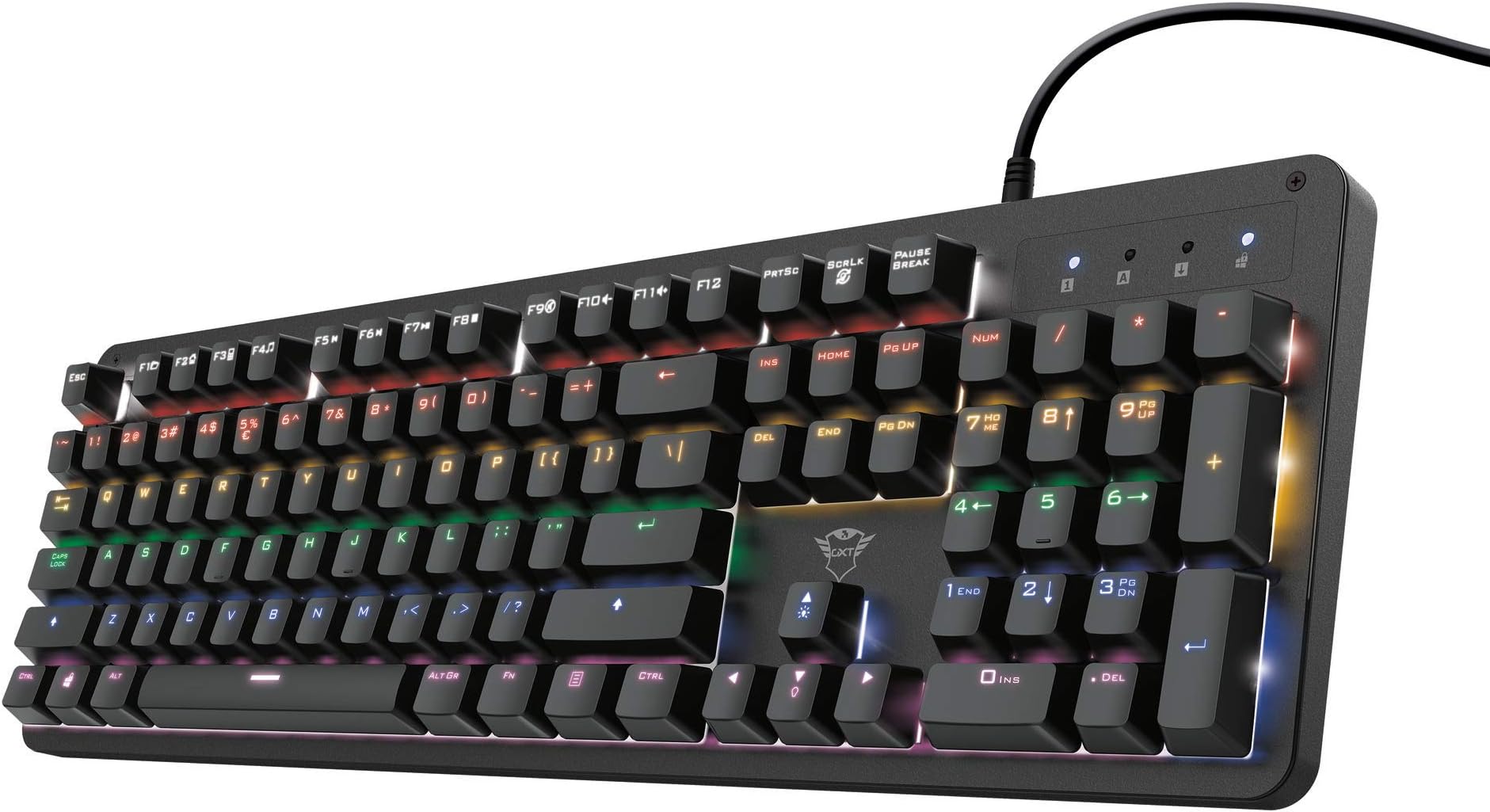 Trust Gaming GXT 865 Asta Mechanische Tastatur, QWERTZ Deutsches Layout ...