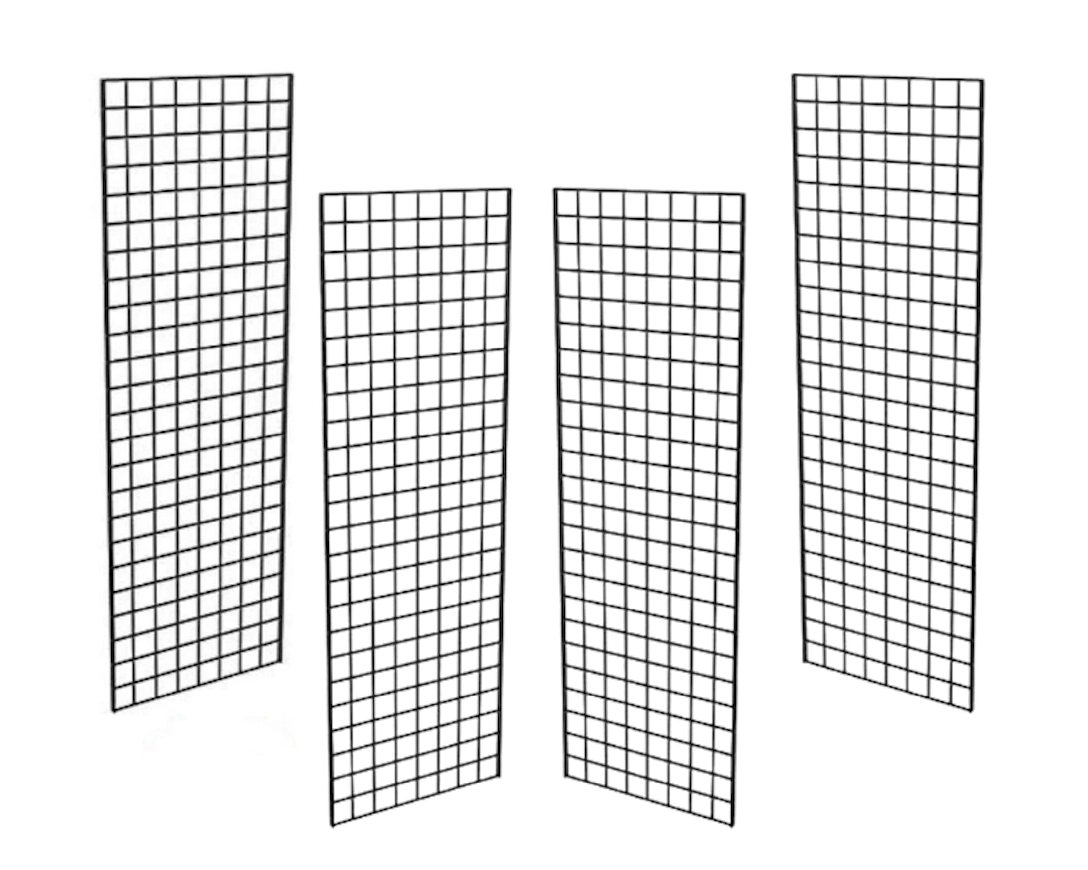 Buy Commercial Grade Black Gridwall 2 x 6 feet ,3 panels (six pack 2 x ...
