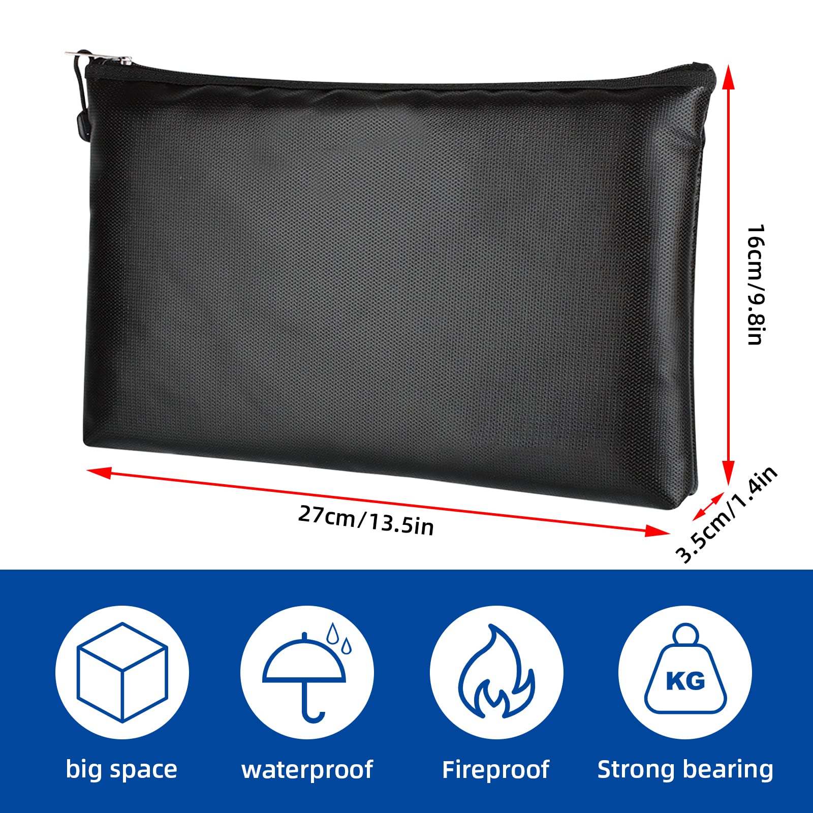 Sentrysafe Fireproof Safe Box Fireproof Document Bag, Fireproof Money ...